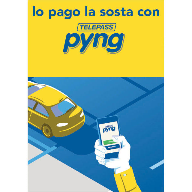 Adesivo "Telepass Pyng" (per interno vetro) – Incisoria Meccanica ...