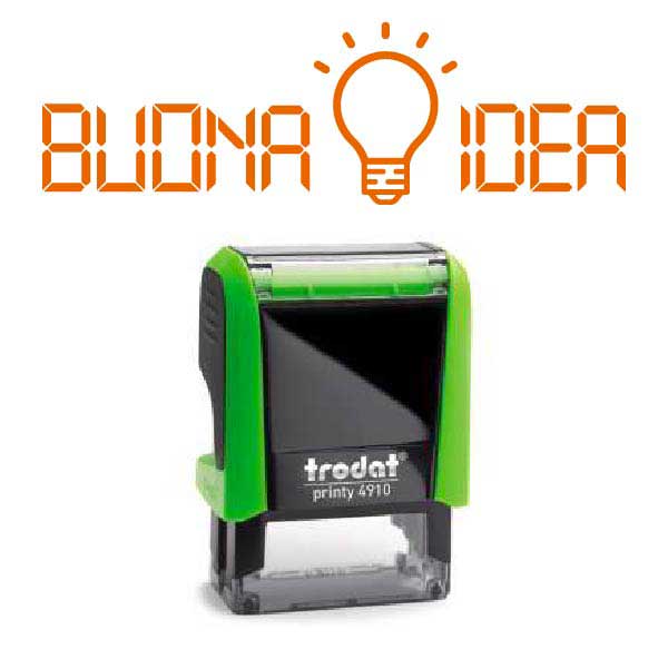 Timbro "Buona idea" – Incisoria Meccanica Sacchetti snc